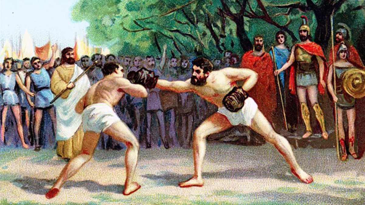 ancient olympics boxing