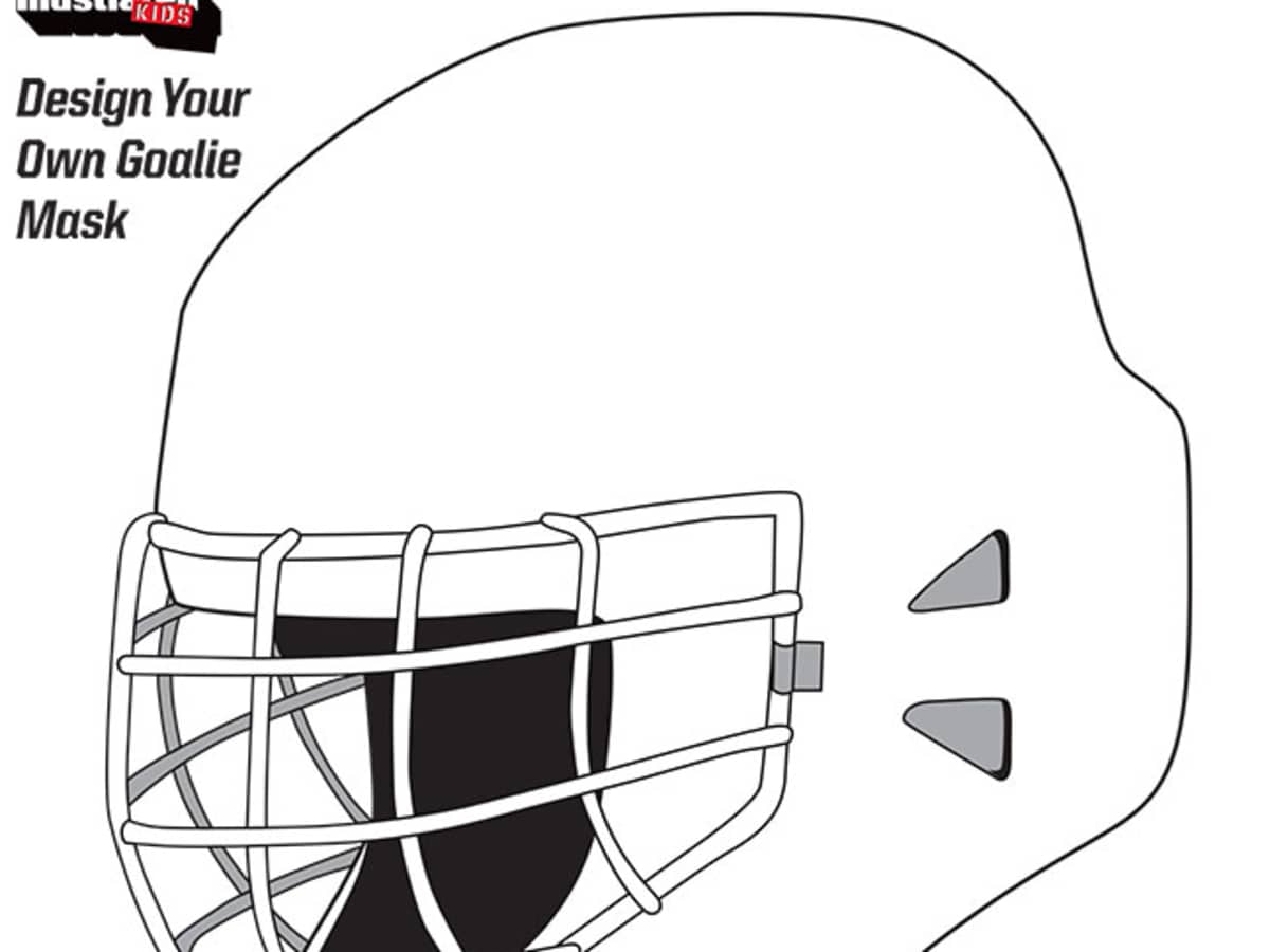 goalie mask coloring book