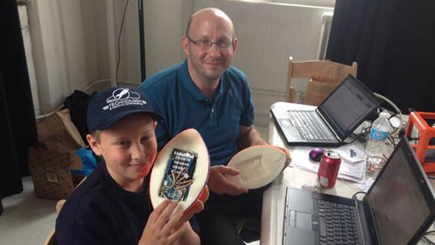 Father-Son Tech Team Create Smart Football - SI Kids: Sports News for ...