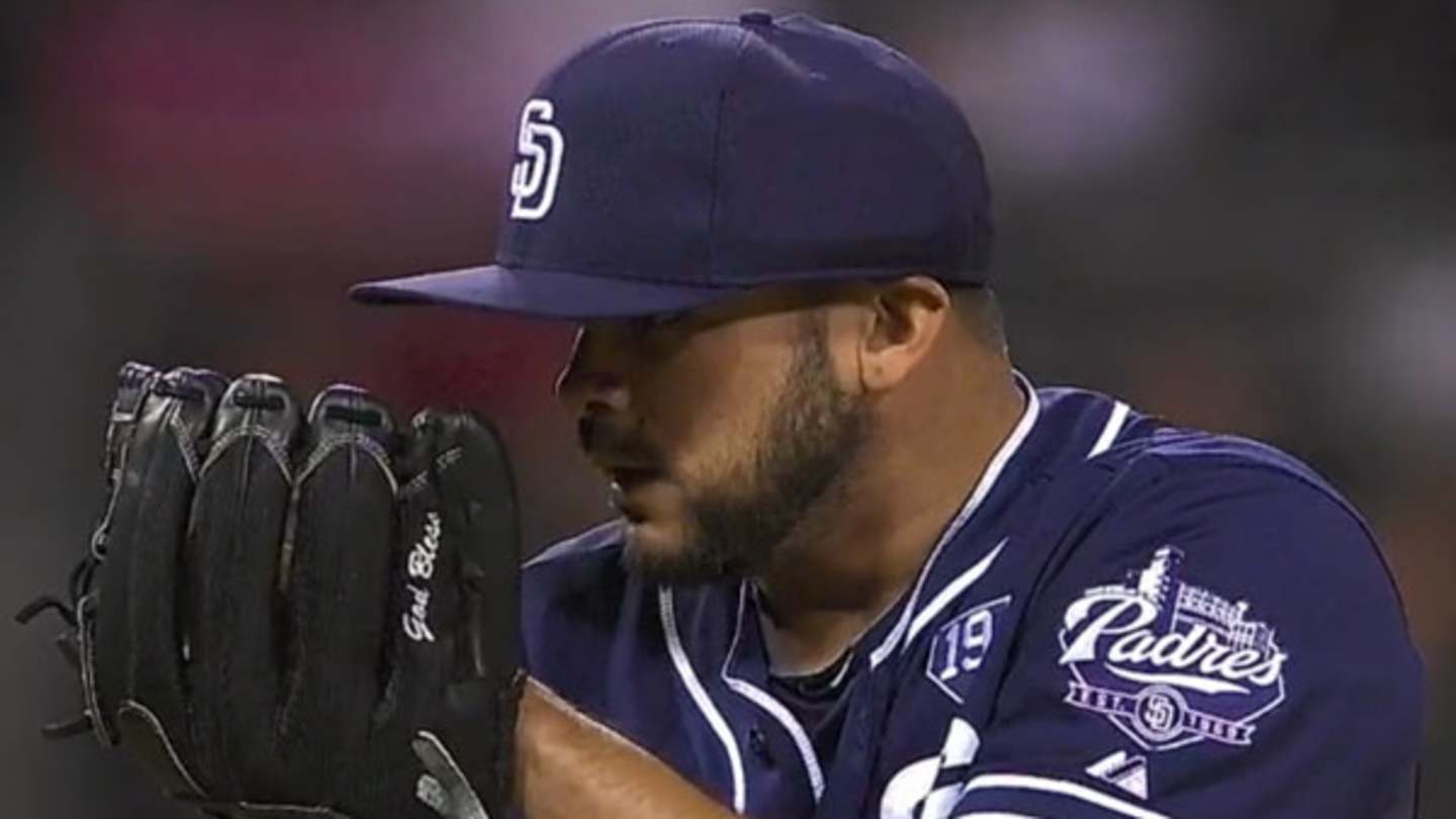 Padres Reliever Alex Torres Breaks In Protective Cap - SI Kids: Sports ...