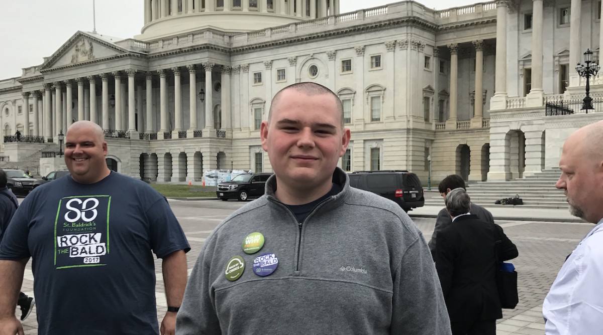 Logan Simmons, Football Player and Cancer Survivor, Advocates for Kids ...