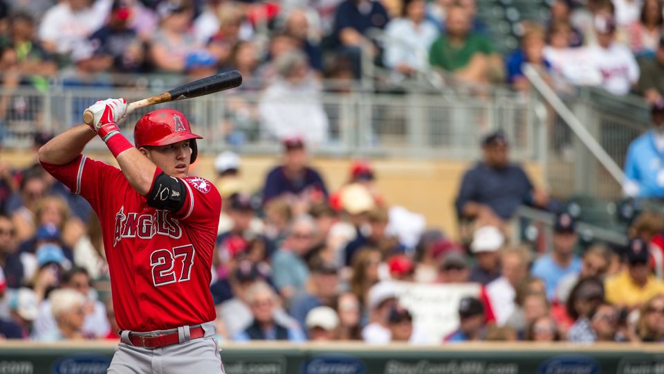 Mike Trout Batting Wallpaper